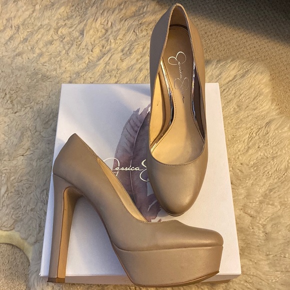 Jessica Simpson | Shoes | Jessica Simpson Nude Heels | Poshmark